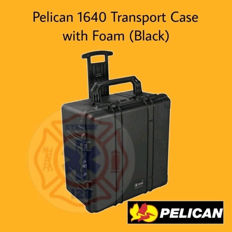 Pelican 1640 Transport Case with Foam Black on Carousell