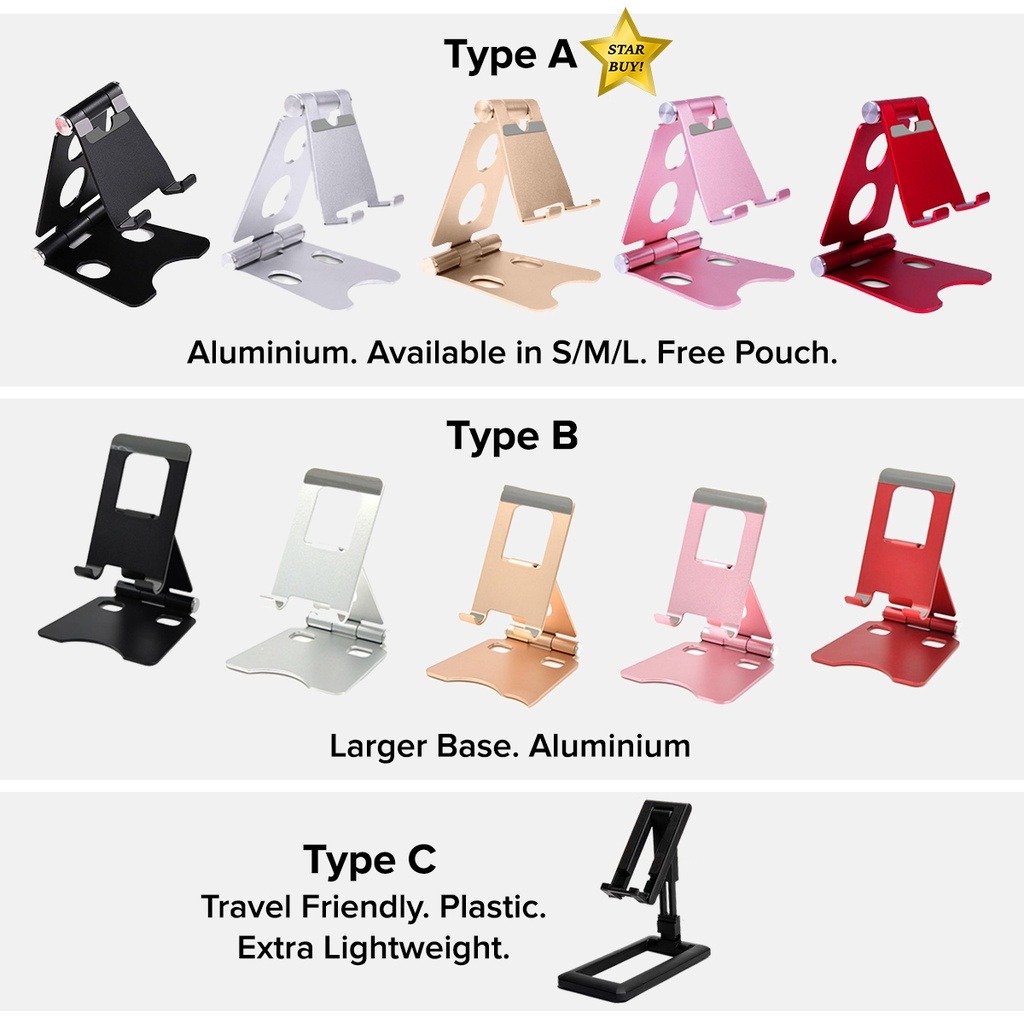Phone Stand / Tablet Stand (Adjustable & Portable) - Universal, Mobile Phones & Gadgets, Mobile ...