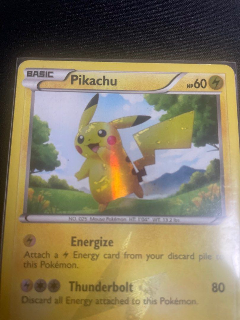 Pikachu Secret Rare 155/144 Black & White Base Set, Hobbies & Toys ...