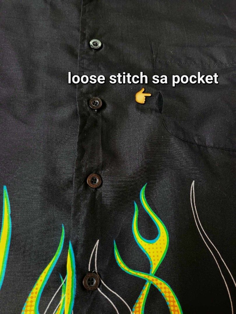 Point Zero Botton Down Flames Design XL Fittings (L31 W24), Men's ...