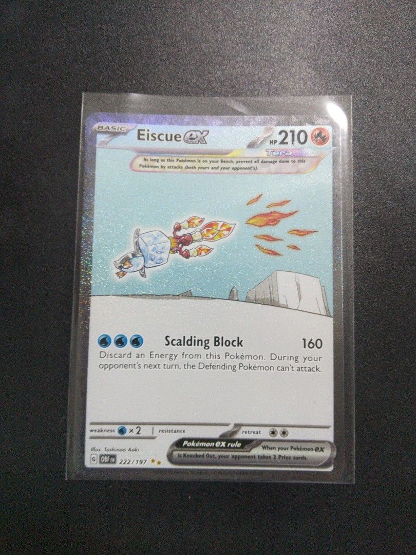 Pokemon TCG Eiscue ex SIR Special Illustration Rare - SV03 Obsidian ...