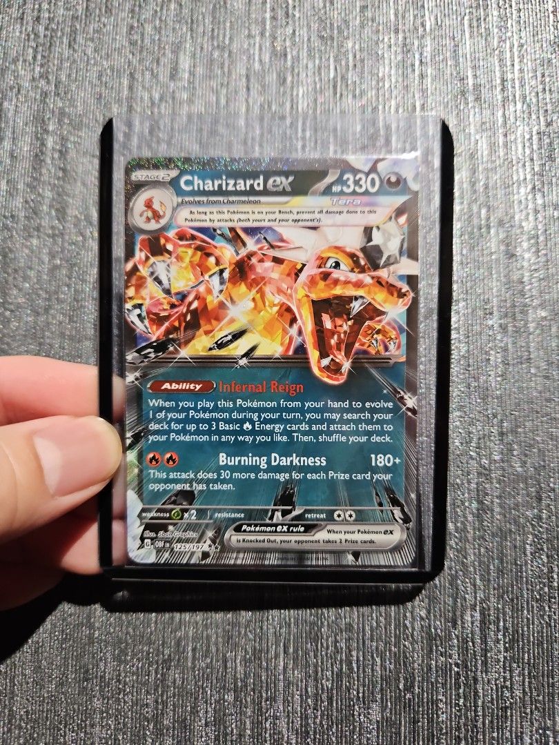Pokemon TCG Obsidian Flames Charizard ex Ultra Rare Card, Hobbies ...