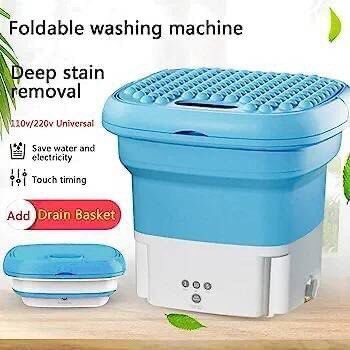 Portable folding washing machine Dorm washing machine 100% actual ...