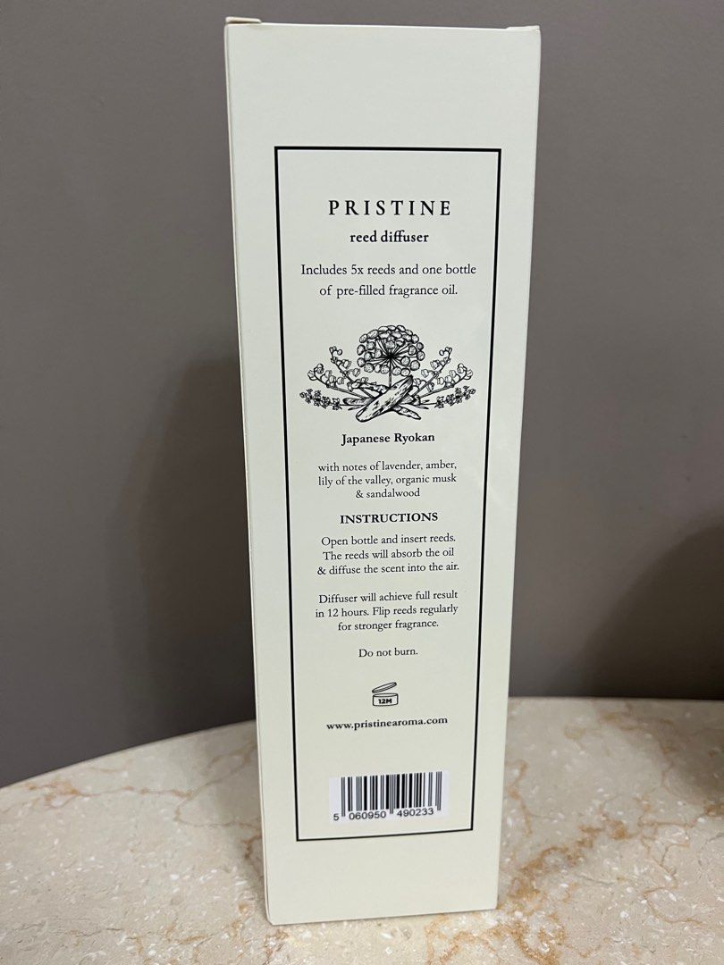 Pristine Reed Diffuser, Furniture & Home Living, Home Fragrance on ...