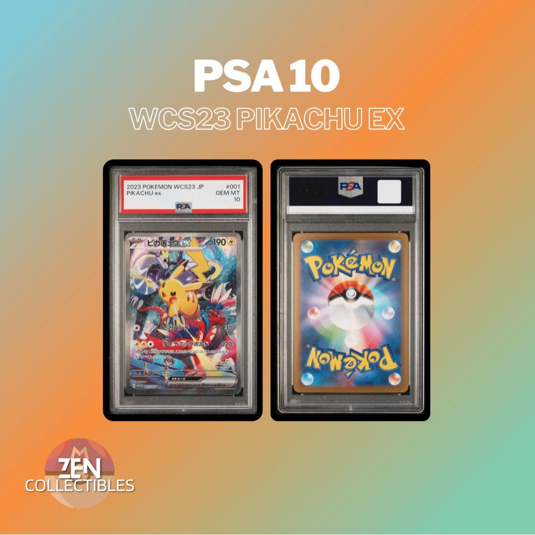 [PSA 10] 2023 WORLDS CHAMPIONSHIP PIKACHU EX, Hobbies & Toys, Toys ...