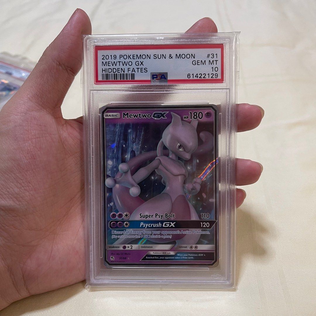 PSA 10 Mewtwo GX Hidden Fates Pokémon Sun & Moon, Hobbies & Toys, Toys ...