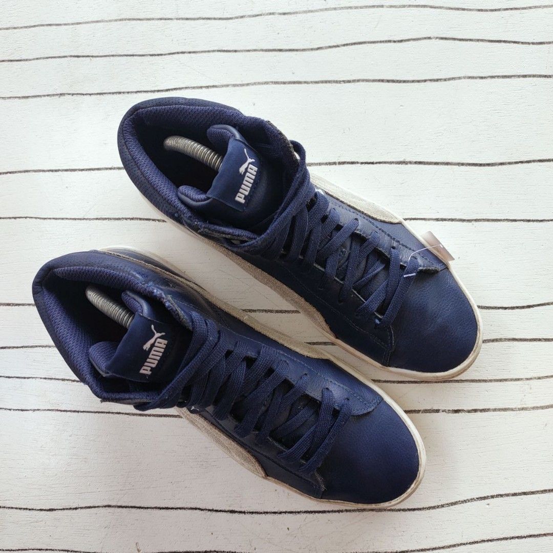 Puma 1948 Mid High Cut Dark Blue 8UK, Men's Fashion, Footwear, Sneakers ...