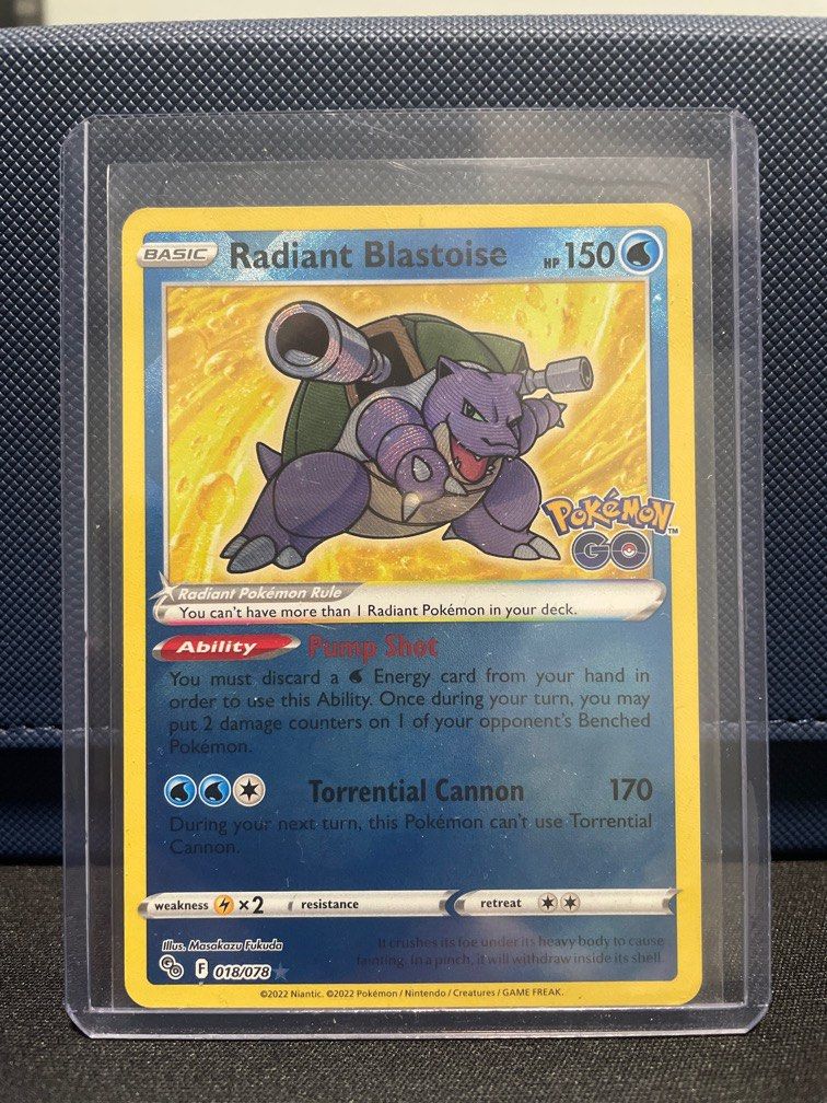 Radiant Blastoise Pokémon GO, Hobbies & Toys, Toys & Games on Carousell