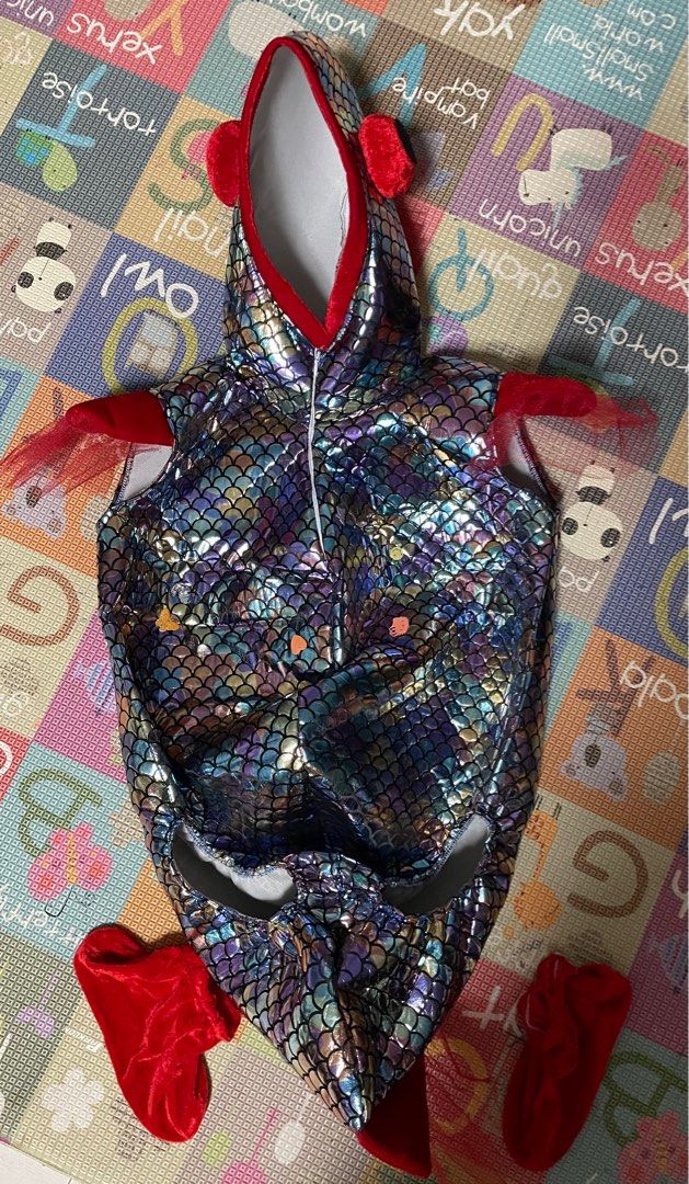 Rainbow fish costume, Babies & Kids, Babies & Kids Fashion on Carousell