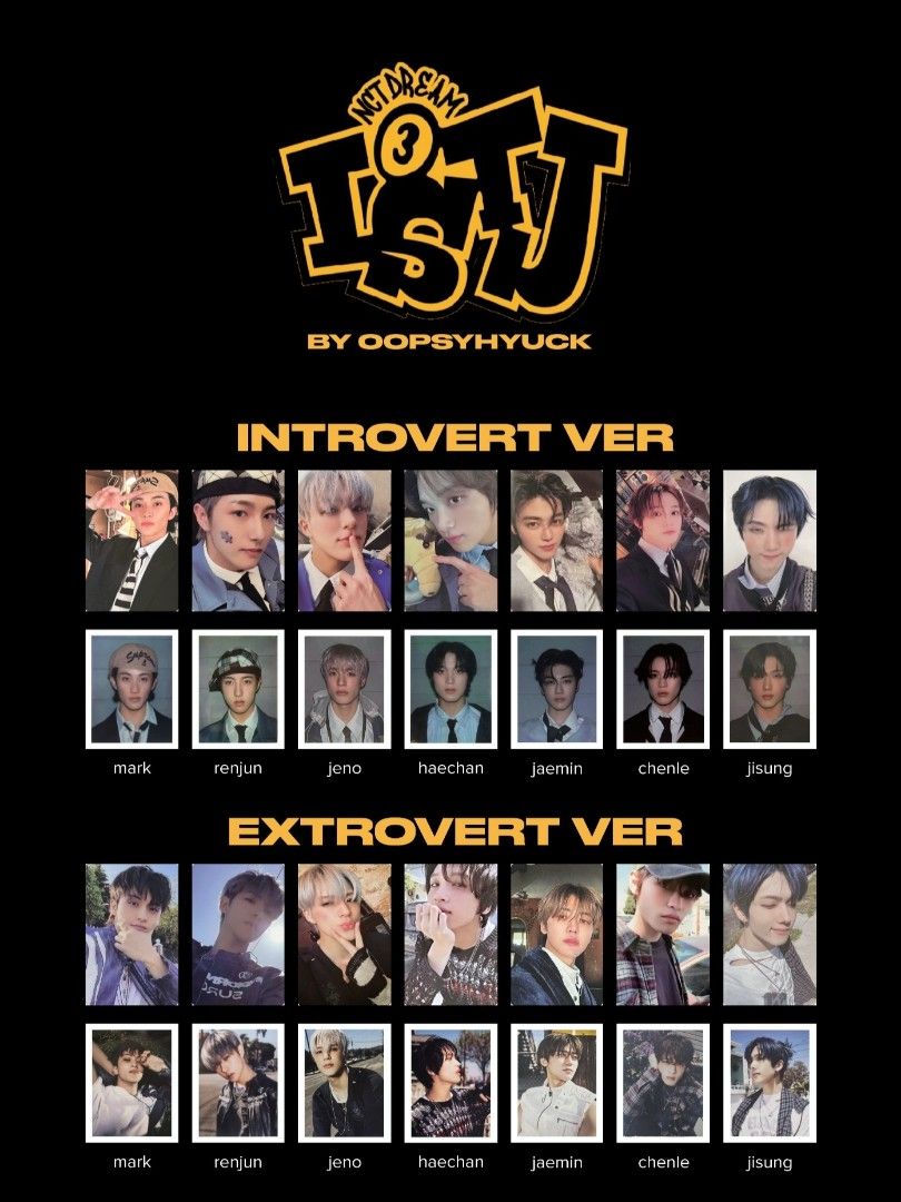 [Ready Stock] NCT DREAM ISTJ ALBUM (INTROVERT / EXTROVERT) SEALED ...