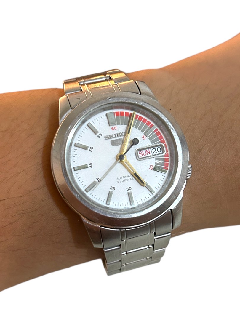 REDUCED PRICE Seiko 5 Racer SNKK25 21 Jewels Automatic Watch on Carousell