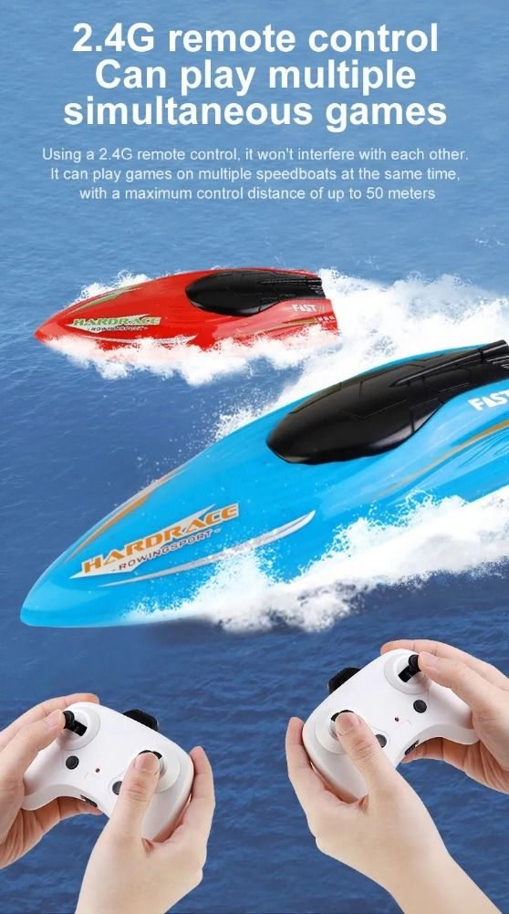 RH707 Mini High Speed RC Stunt Boat RH707 Electric Racing 2.4 G ...