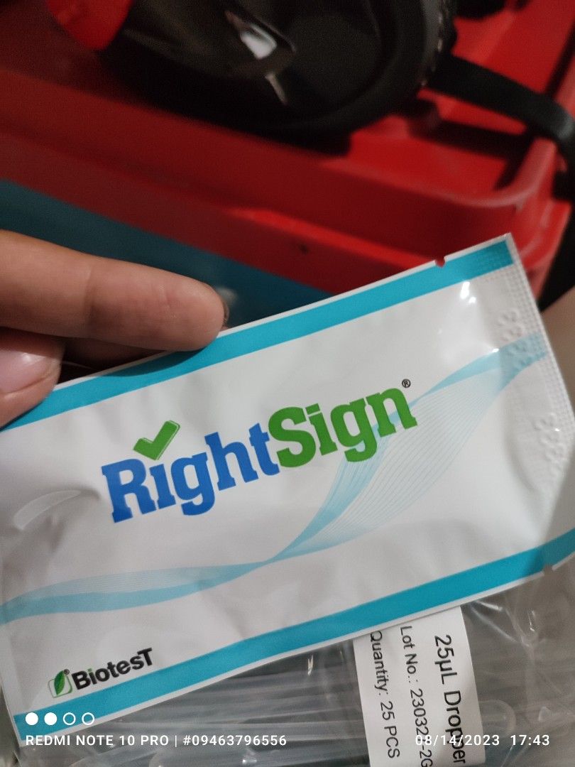 RIGHT SIGN HIV TEST KIT on Carousell