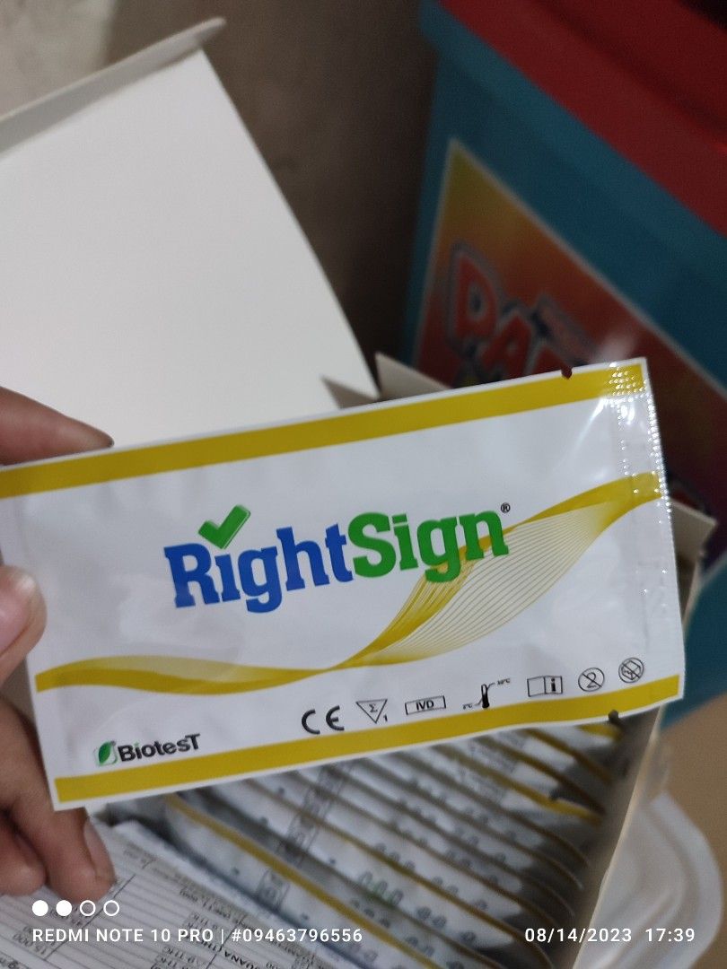 Right Sign Urine Test Kit, Health & Nutrition, Medical Supplies & Tools ...