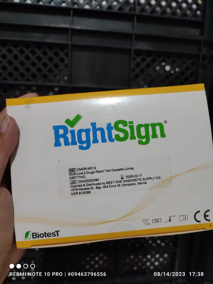 Right Sign Urine Test Kit, Health & Nutrition, Medical Supplies & Tools ...