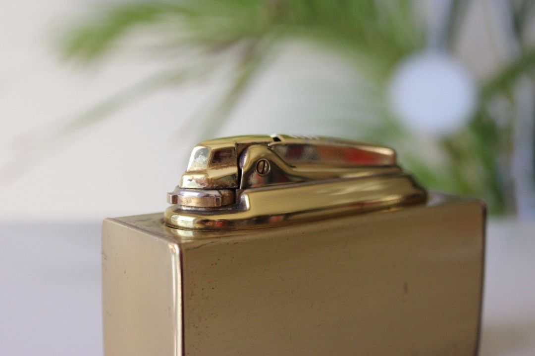 Ronson Golden Box Table Gas Lighter, 1960th - Made in England ...