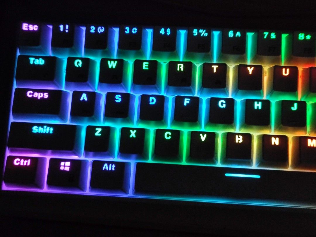 Royal Kludge RK71, RGB, Brown switch, 5 device pairing, Computers ...