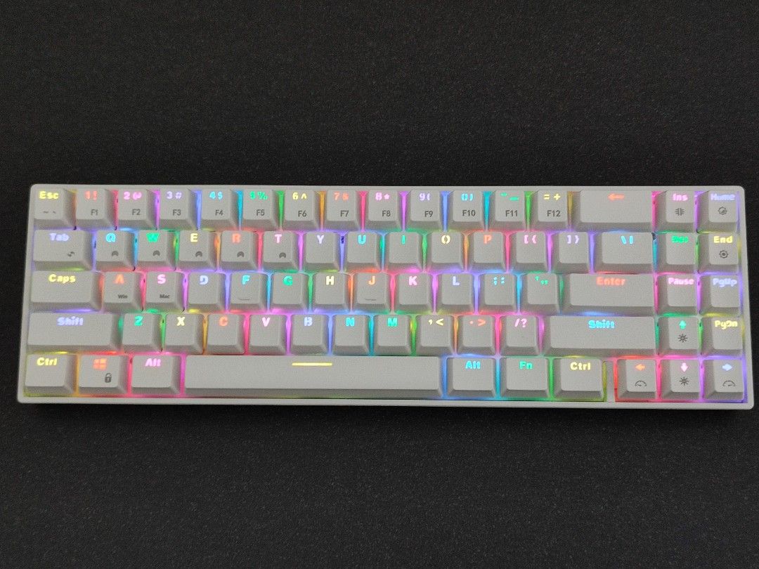 Royal Kludge RK71, RGB, Brown switch, 5 device pairing, Computers ...