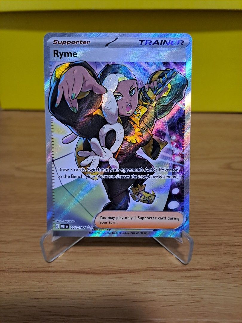 Ryme Trainer OBF Obsidian Flames Pokémon Pokemon Cards, Hobbies & Toys ...
