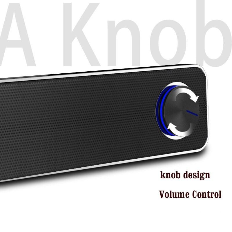 SADA V-195 Home Soundbar Computer Dual Speaker 3D Stereo Surround ...