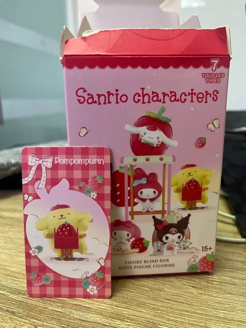 SANRIO MINISO STRAWBERRY FARM POMPOMPURIN, Hobbies & Toys, Toys & Games ...