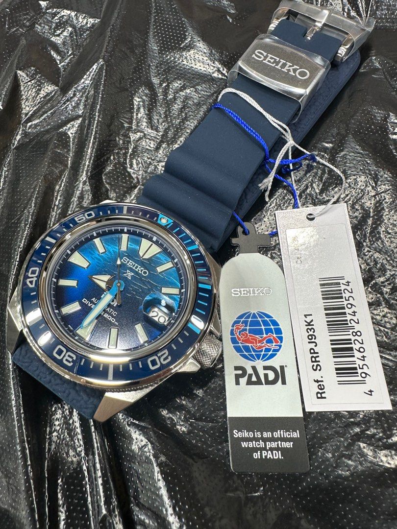 Seiko Great Blue Padi Samurai SRPJ93 SRPJ93K SRPJ93K1, Men's Fashion ...