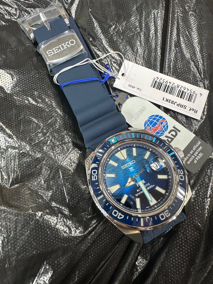 Seiko Great Blue Padi Samurai SRPJ93 SRPJ93K SRPJ93K1, Men's Fashion ...
