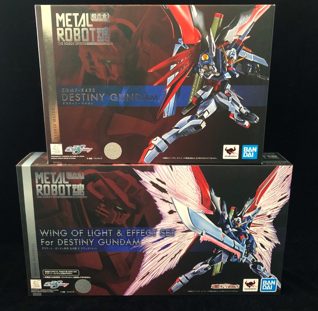 [Set only] Bandai Metal Robot Spirits Destiny Gundam with Wing of Light ...