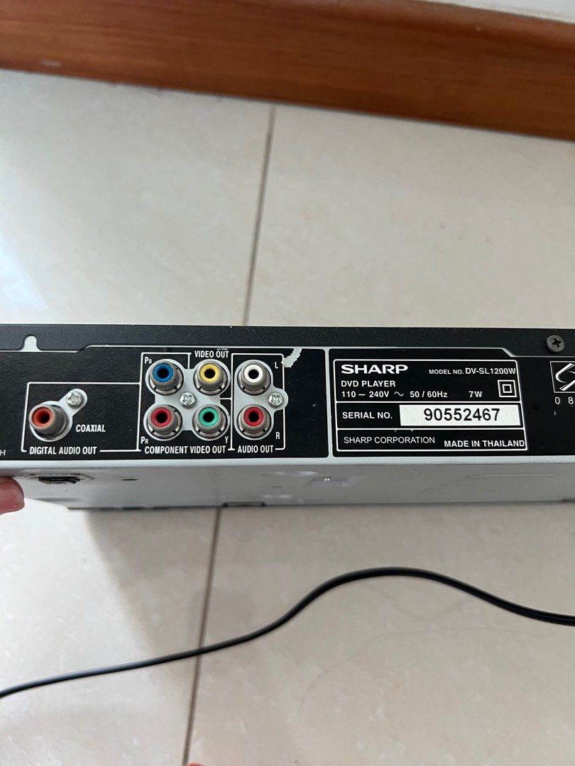 SHARP DVD player DV-SL-1200, TV & Home Appliances, TV & Entertainment ...