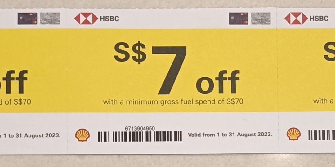 Shell Petrol Vouchers, Tickets & Vouchers, Vouchers on Carousell