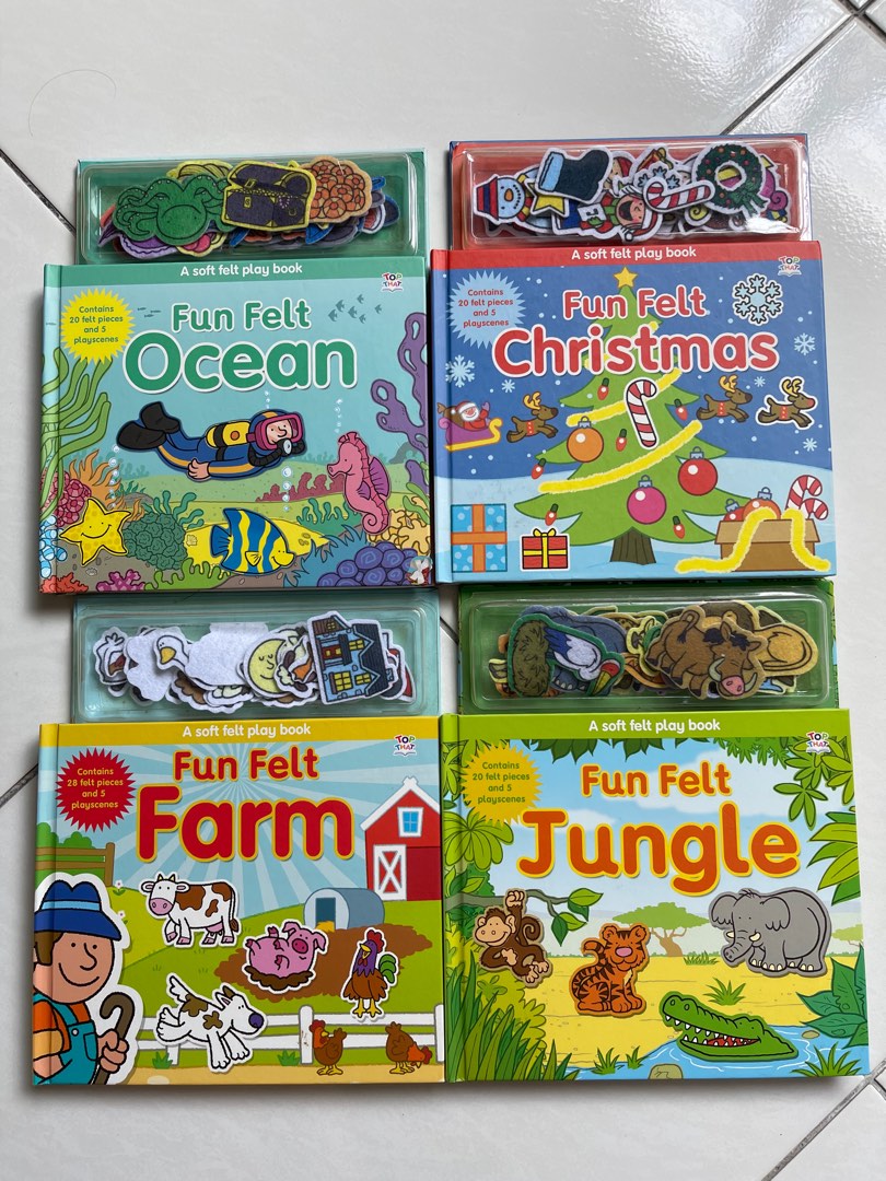 Soft felt play book, Hobbies & Toys, Books & Magazines, Children's ...