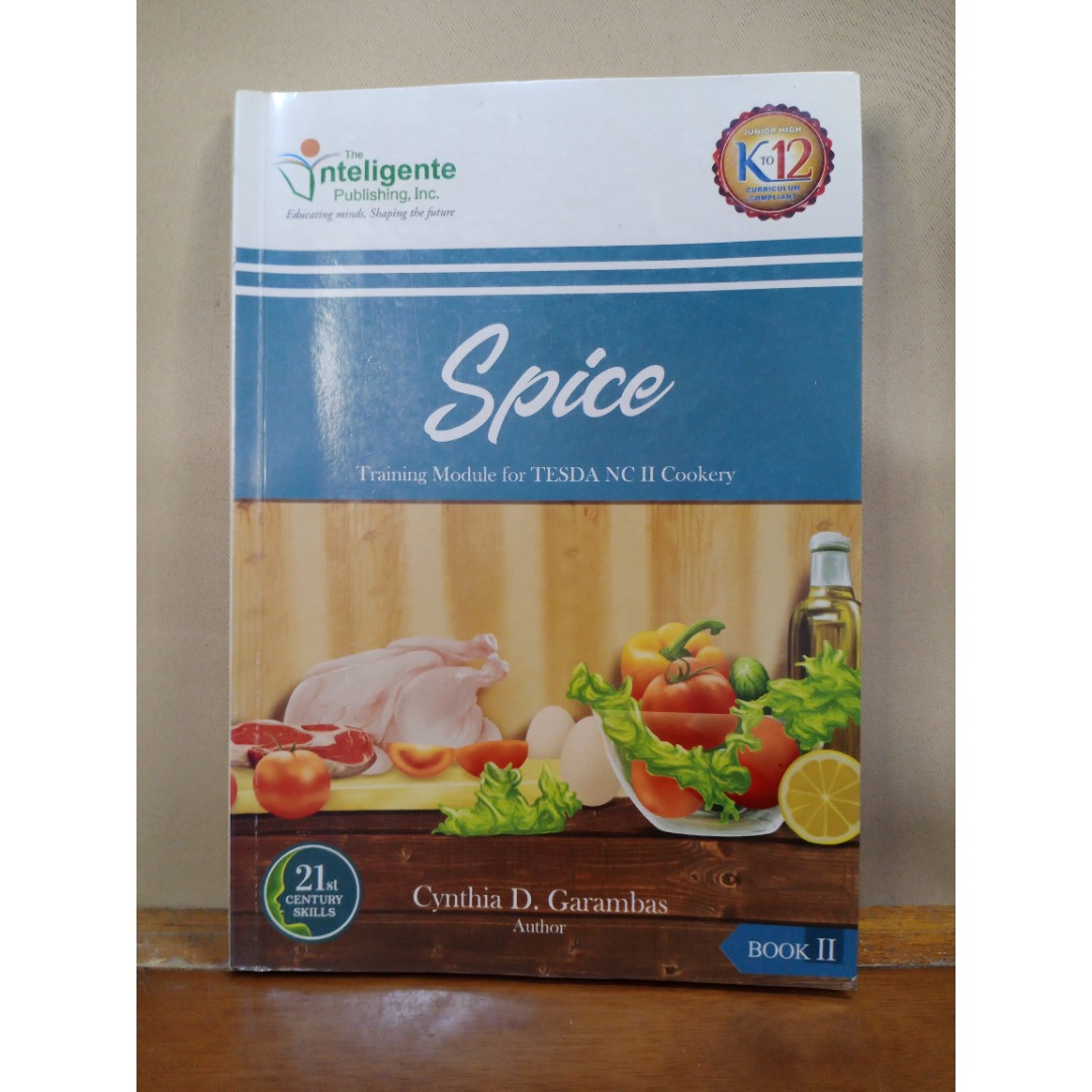 SPICE - Training Module for TESDA NCII Cookery - Grade 10, Hobbies ...