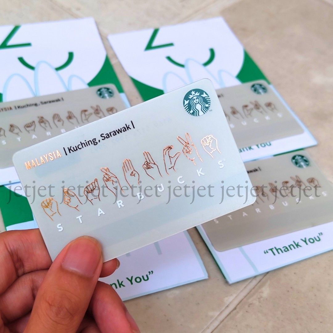 Starbucks Hand Sign Cards (Malaysia-exclusive), Video Gaming, Gaming ...