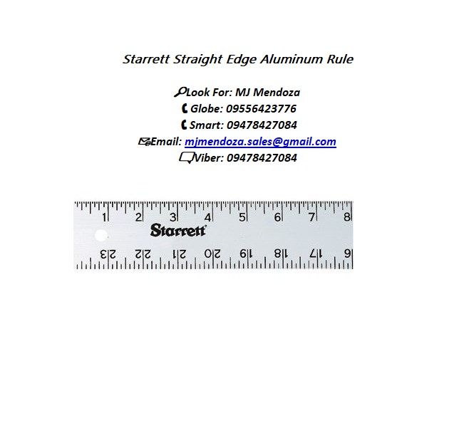 Starrett Straight Edge Aluminum Rule, Commercial & Industrial ...