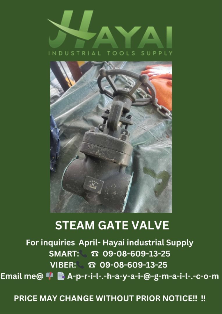 Steam gate valve, Commercial & Industrial, Construction Tools ...