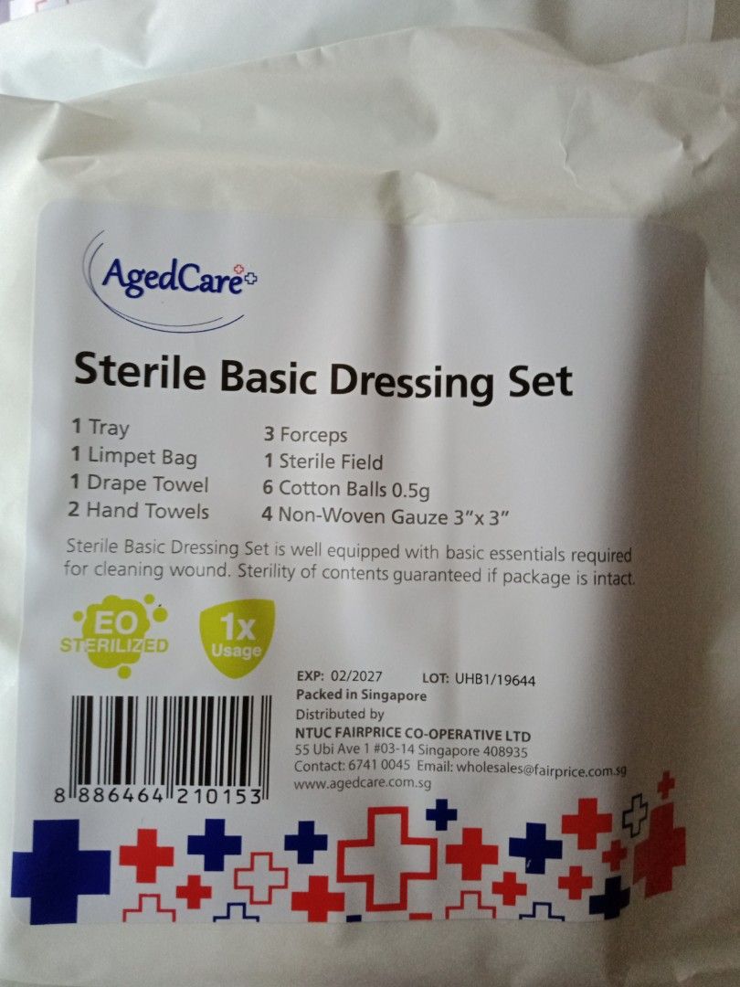 Sterile Basic Dressing Set, Health & Nutrition, Medical Supplies ...