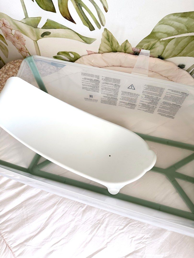 Stokke flexi bath tub + newborn support, Babies & Kids, Bathing & Changing, Bathtub & Bath ...