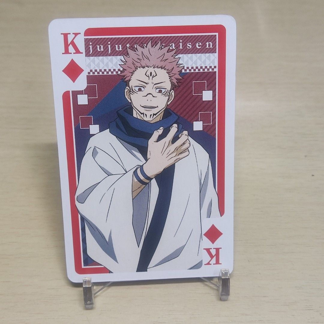 Sukuna Jujutsu Kaisen Playing Cards Set, Hobbies & Toys, Toys & Games ...