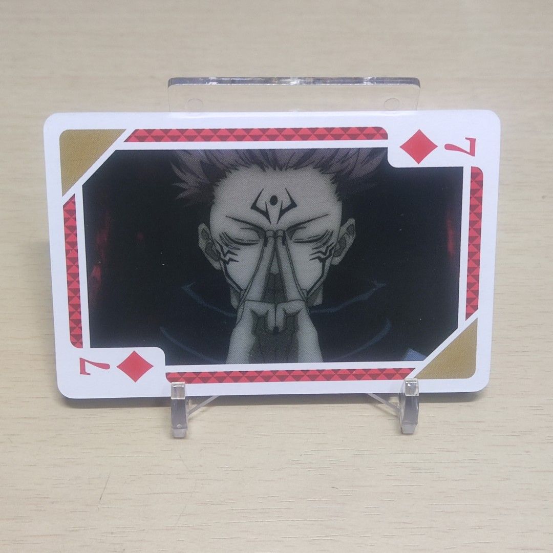 Sukuna Jujutsu Kaisen Playing Cards Set, Hobbies & Toys, Toys & Games ...