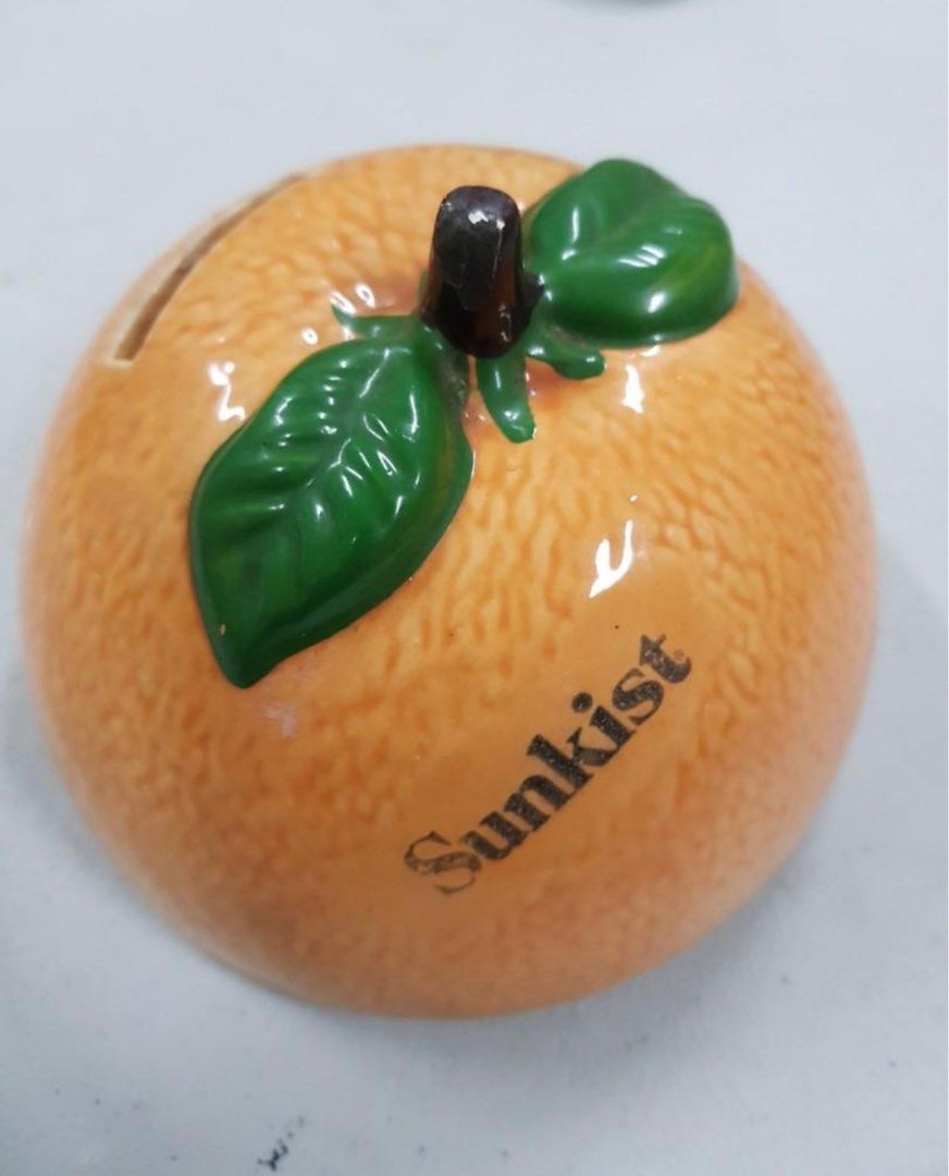 Sunkist porcelain ceramic coin bank/box, Hobbies & Toys, Memorabilia ...
