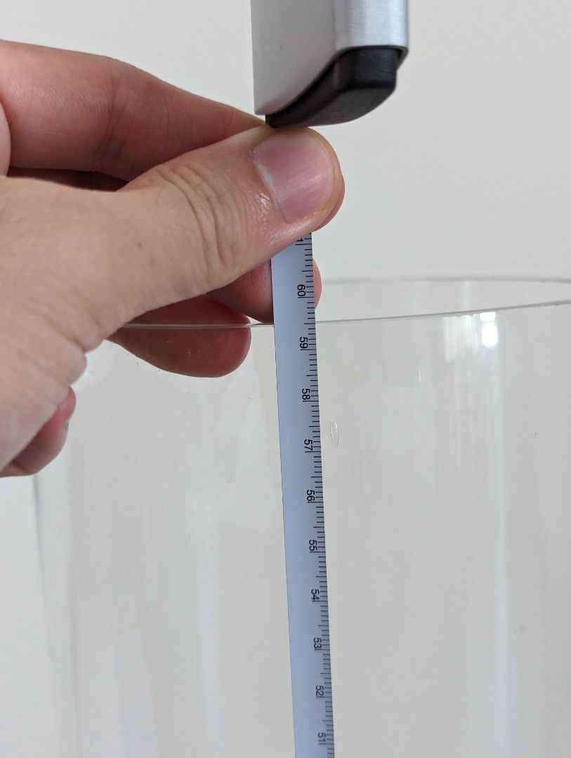 Tall 60cm height, 15cm diameter Glass Vase, Furniture & Home Living ...