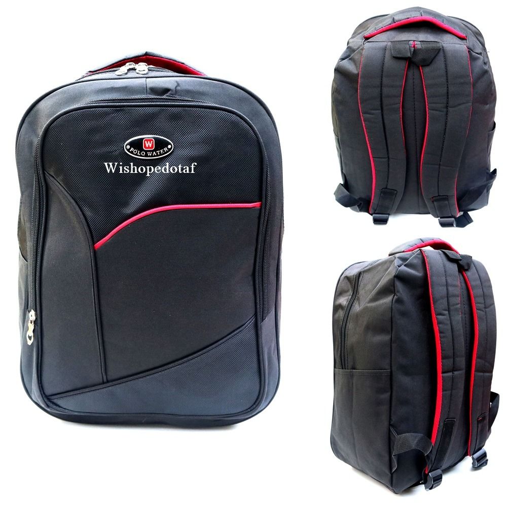 Tas Ransel Export Seri PL Lis Red, Fesyen Pria, Tas & Dompet , Ransel ...