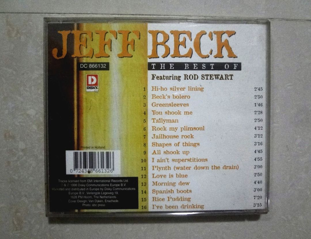 The Best Of Jeff Beck CD, Hobbies & Toys, Music & Media, CDs & DVDs on Carousell