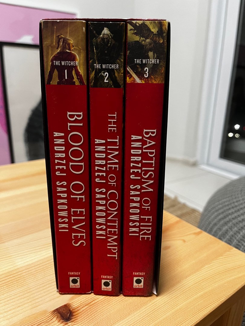 The Witcher Book set (Books 1 - 3) Paper Back, Hobbies & Toys, Books ...