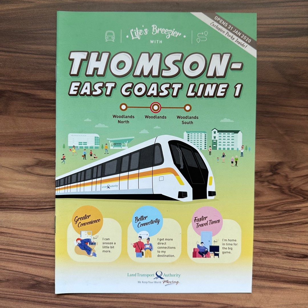 Thomson-East Coast Line MRT Stage 1 Open House Collectible Brochure ...