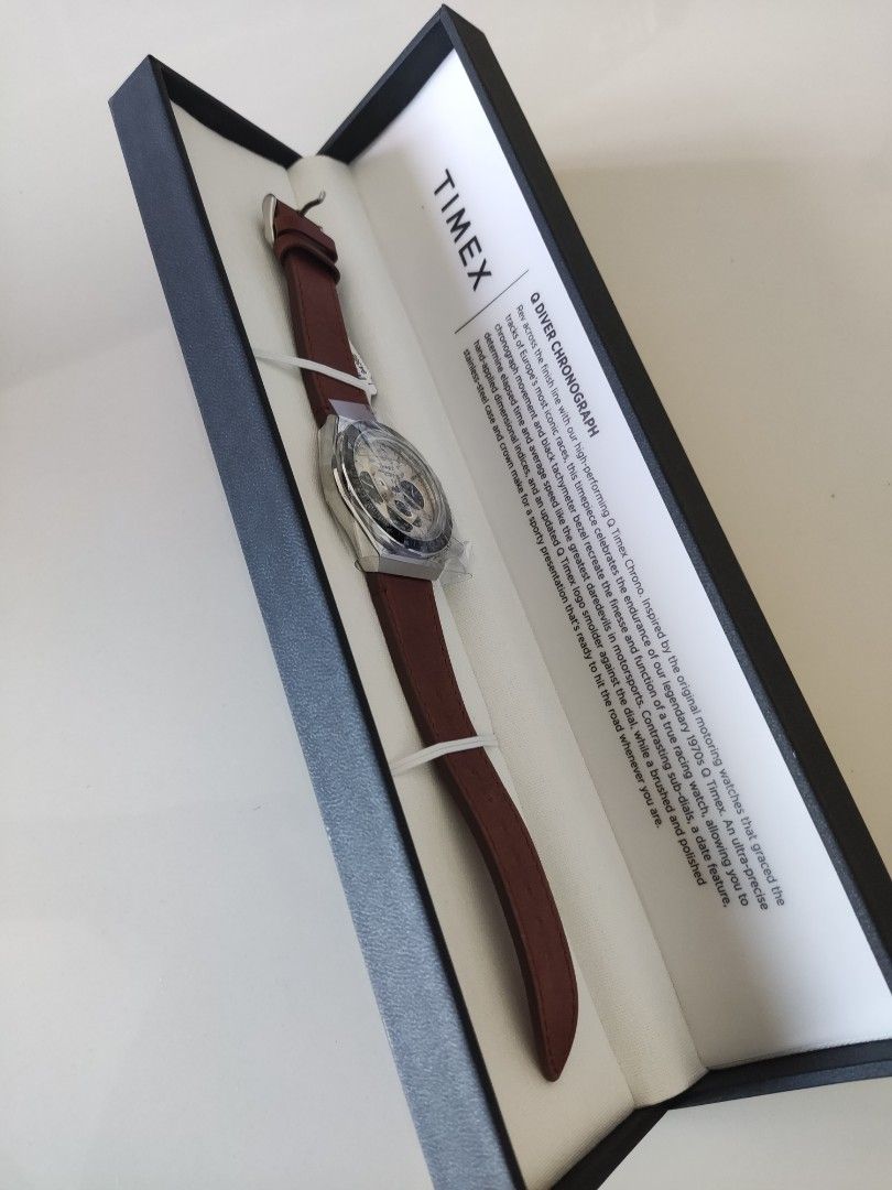Timex Q Panda Chronograph, Men's Fashion, Watches & Accessories ...