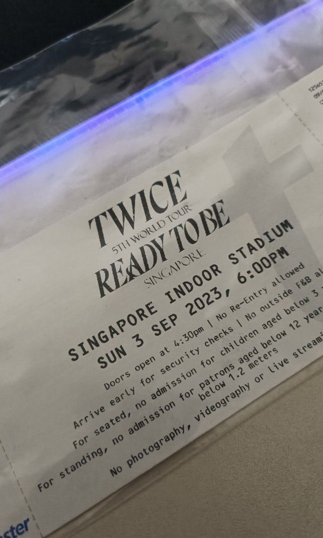 Twice Concert Ticket, Tickets & Vouchers, Event Tickets on Carousell