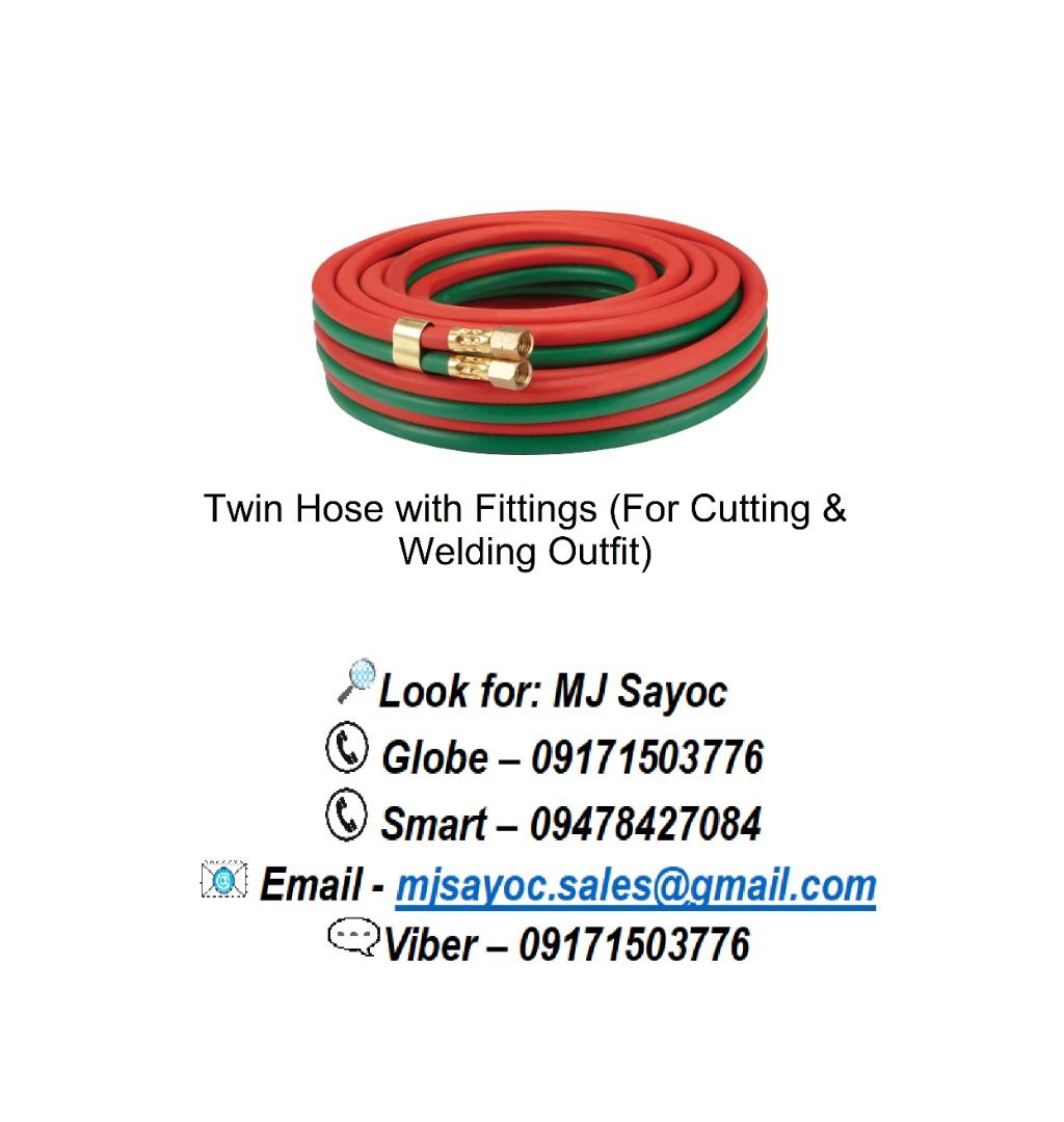 Twin Hose with Fittings (For Cutting & Welding Outfit) on Carousell