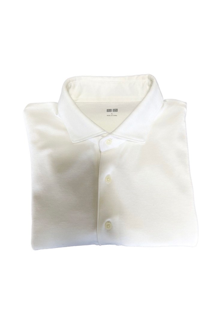 Uniqlo AirismGolf Smart Collar White Polo, Men's Fashion, Tops & Sets ...
