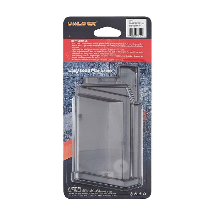 UNLOCX GEL BLASTER 700 ROUNDS MAGAZINE - TRANSPARENT BLACK, Hobbies ...